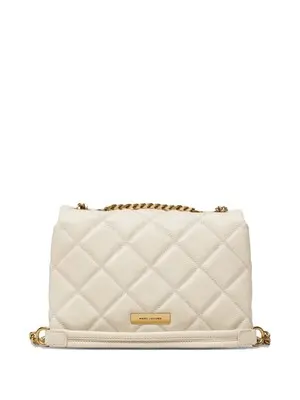 Marc Jacobs Quilted Shoulder Bag With Chain Strap - White