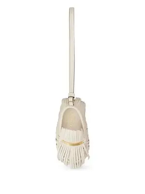TOD`S Tod's Leather Gommino Charm - White