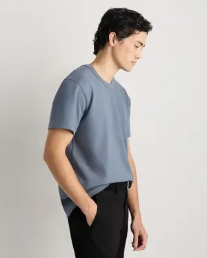 Quince Heavyweight T-shirt - Faded Indigo