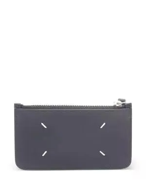 MAISON MARGIELA 2020s Leather Card Case - Black
