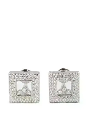 Chopard Happy Diamonds Square Earrings - Silver