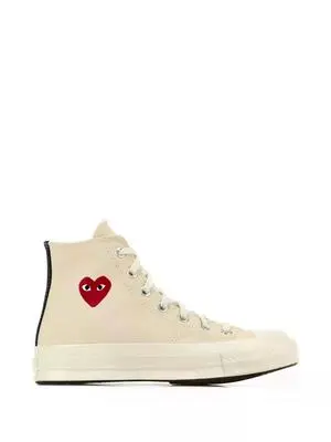 CONVERSE X COMME DES GARONS PLAY Lace-up Heart-logo High Top Sneakers