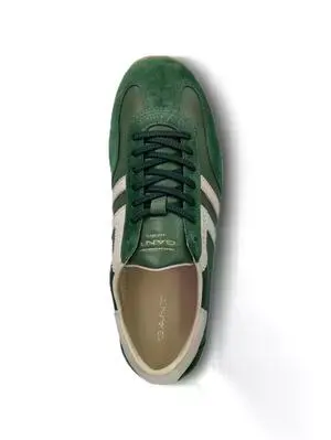Gant Spearclub Suede Striped Sneakers - Green
