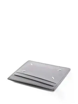 MAISON MARGIELA 2020s Leather Card Case - Grey
