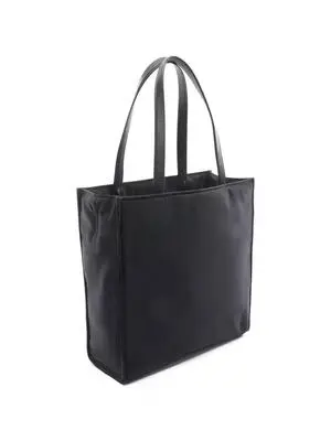 Prada Logo Plaque Tote Bag