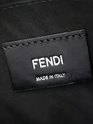 Fendi 2020s Zucca Leather Messenger Bag