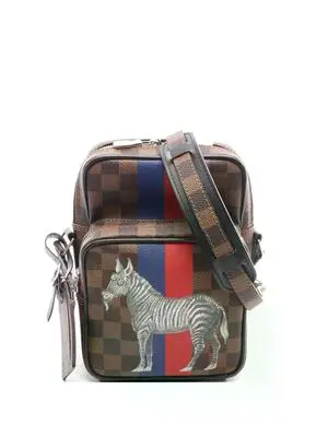 LOUIS VUITTON 2016 Savannah Amazon Damier Ebene Messenger Bag - Brown