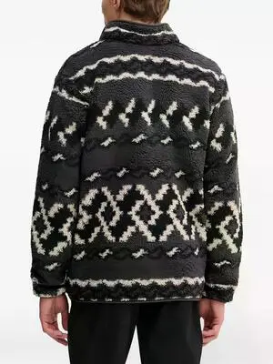 Columbia Patterned Zipped Sweater - Grey