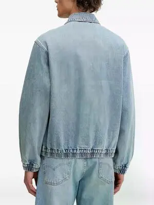 LEVI'S Zipped Denim Jacket With Elasticated Hem