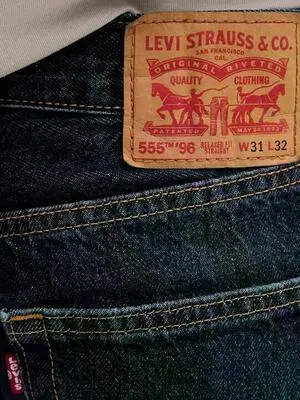 LEVI'S 555 Relaxed Straight Denim Jeans - Blue