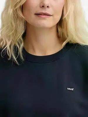 LEVI'S Logo Patch Crew-neck Sweatshirt
