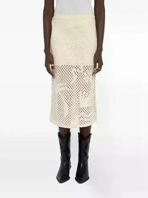 Zadig&Voltaire Open-knit Midi Skirt