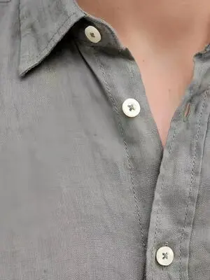 BENETTON Buttoned Linen Shirt