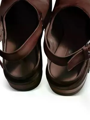 Miu Miu Buckle-fastening Leather Mules