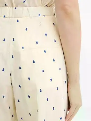 FORTE_FORTE Teardrop-print Trousers - Neutrals