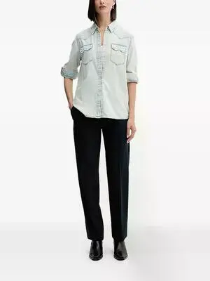 BENETTON Patch-pocket Denim Shirt