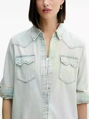 BENETTON Patch-pocket Denim Shirt