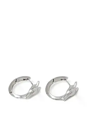 TRUSSARDI Tone Animal Motif Hoop Earrings