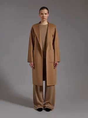 Max Mara Cashmere Zibeline Double-face Coat - Camel
