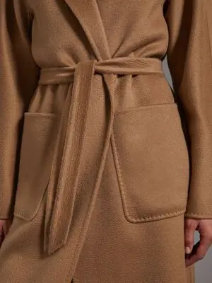 Max Mara Cashmere Zibeline Double-face Coat - Camel