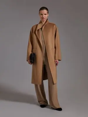 Max Mara Cashmere Zibeline Double-face Coat - Camel