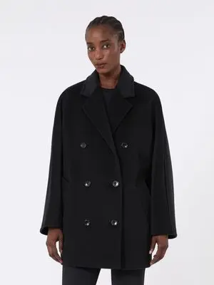 Max Mara Short 101801 Icon Coat - Black