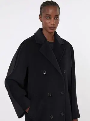 Max Mara Short 101801 Icon Coat - Black