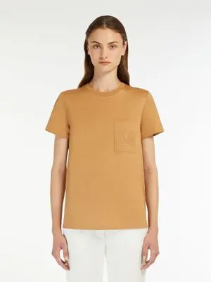 Max Mara Cotton Jersey T-shirt - Camel