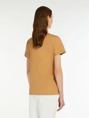 Max Mara Cotton Jersey T-shirt - Camel