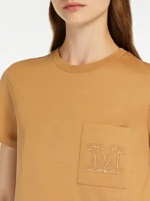 Max Mara Cotton Jersey T-shirt - Camel