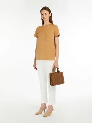 Max Mara Cotton Jersey T-shirt - Camel