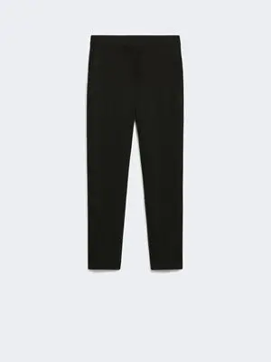 Max Mara Viscose Jersey Trousers - Black