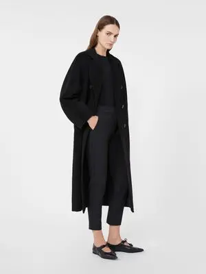 Max Mara Viscose Jersey Trousers - Black