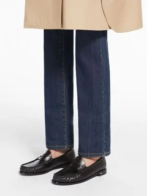Max Mara Classic Leather Loafers