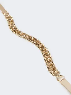 Max Mara Bejeweled Belt - Powder