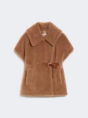 Max Mara Teddy Fabric Belted Cape