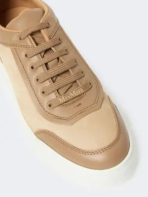 Max Mara Urban Suede Sneakers - Camel