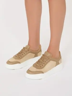 Max Mara Urban Suede Sneakers - Camel