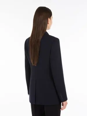 Max Mara Single-breasted Cady Blazer - Navy