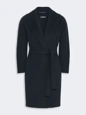 Max Mara Double-faced Wool Robe Coat - Midnightblue