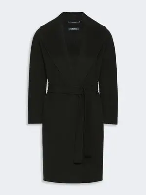 Max Mara Wool Robe Coat - Black