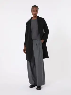 Max Mara Wool Robe Coat - Black