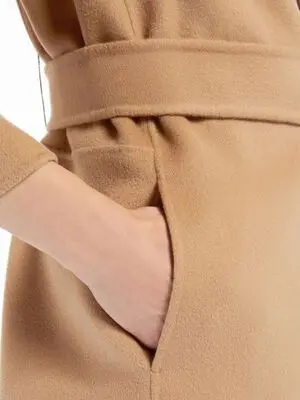 Max Mara Short Double-faced Wool Coat - Camel