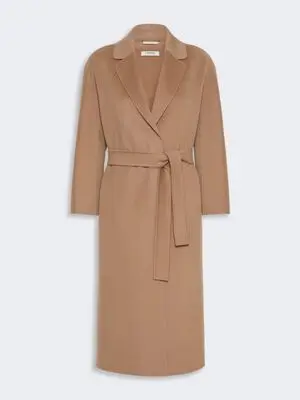 Max Mara Wool Broadcloth Midi Coat - Camel