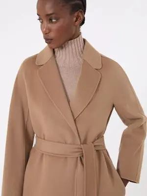 Max Mara Wool Broadcloth Midi Coat