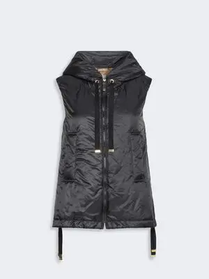 Max Mara Padded Water-repellent Hooded Gilet - Black
