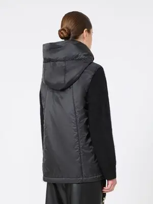 Max Mara Padded Water-repellent Hooded Gilet - Black