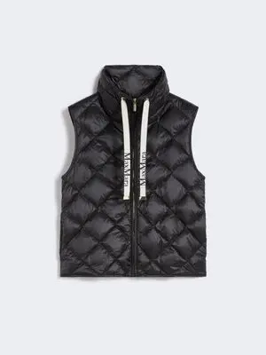 Max Mara Diamond-patterned Padded Gilet - Black