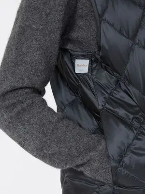Max Mara Diamond-patterned Padded Gilet - Black
