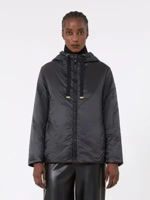 Max Mara Padded Water-repellent Hooded Jacket - Black